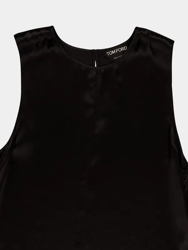 TOM FORD Sleeveless Silk Charmeuse Top