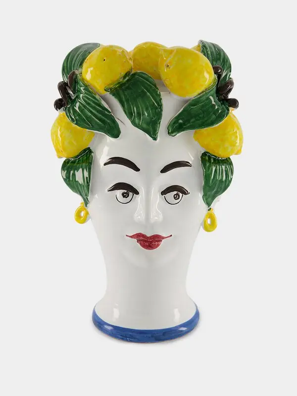 LES-OTTOMANS Hand-painted Sculpture Vase