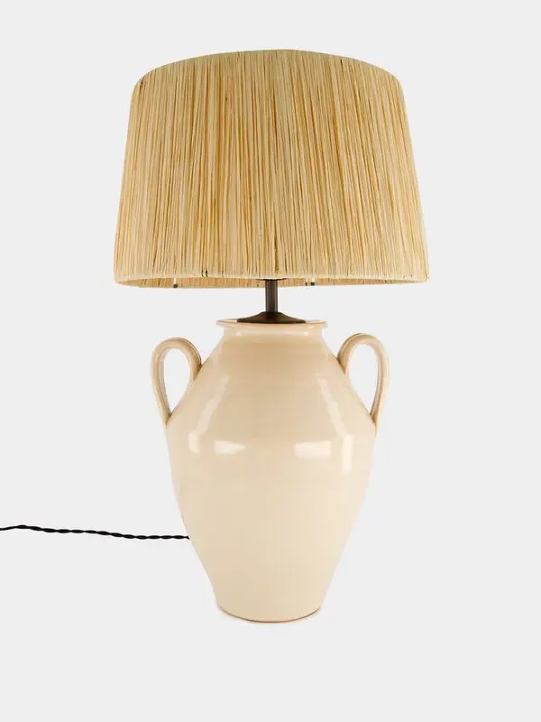 FANTASIA ARTE Natural Straw Lampshade - Cream