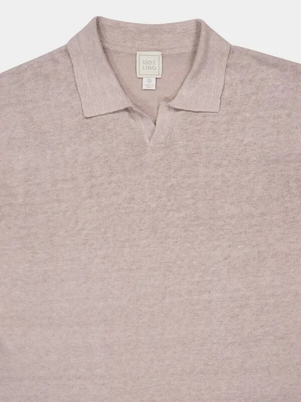 120% Lino Safari Short-sleeve Knit Jumper