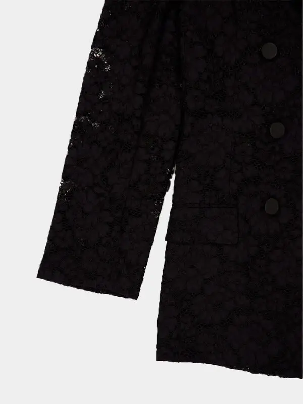 Saint Laurent Lace Double-breasted Jacket