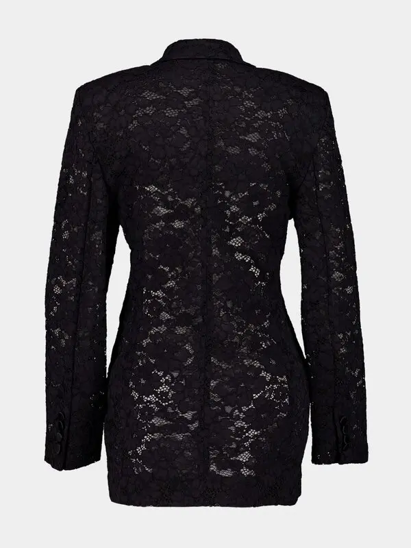 Saint Laurent Lace Double-breasted Jacket
