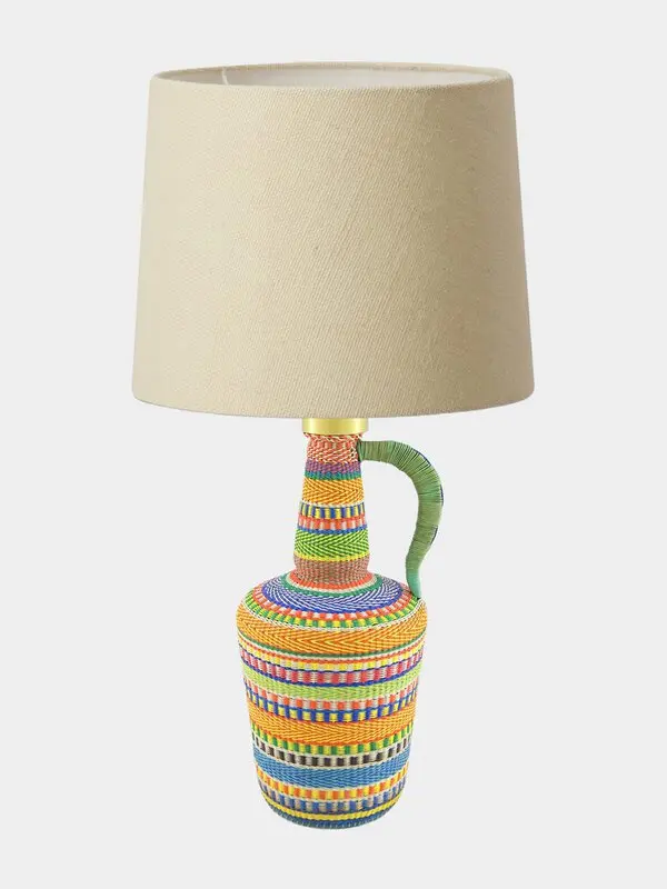 PAULA LIVING Woven Lamp Base - Multicolour
