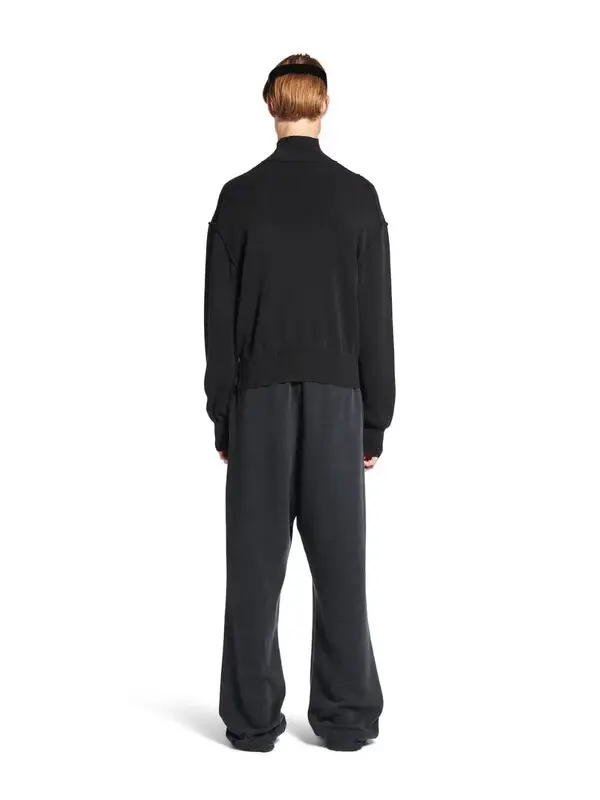 Balenciaga Oversized Sweater With Embroidered Laurel Artwork