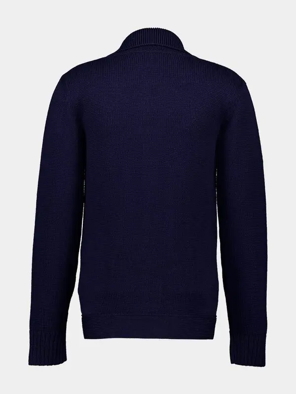 Valentino Garavani Loose-fit Wool And Cotton Cardigan