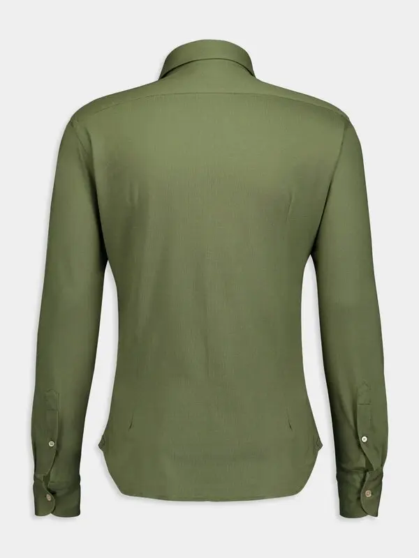 Boglioli Classic Collar Cotton Shirt - Green