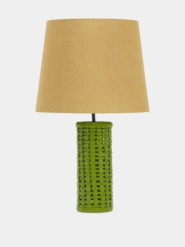 HOUSE OF CAPRICORN Cesta Ceramic Lamp Base - Green
