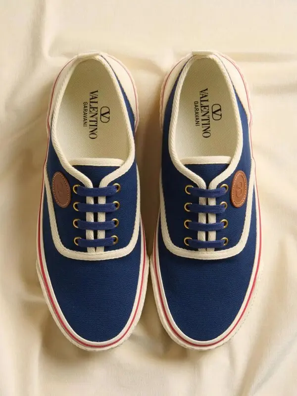 Valentino Garavani Nojoke Canvas Trainers - Blue