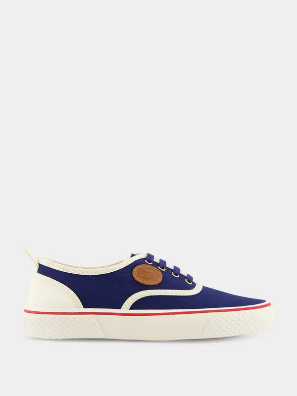 Valentino Garavani Nojoke Canvas Trainers - Blue