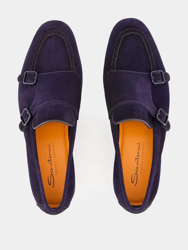 Santoni Suede Formal Loafers