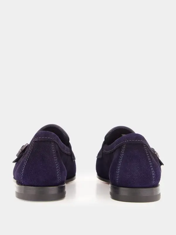 Santoni Suede Formal Loafers