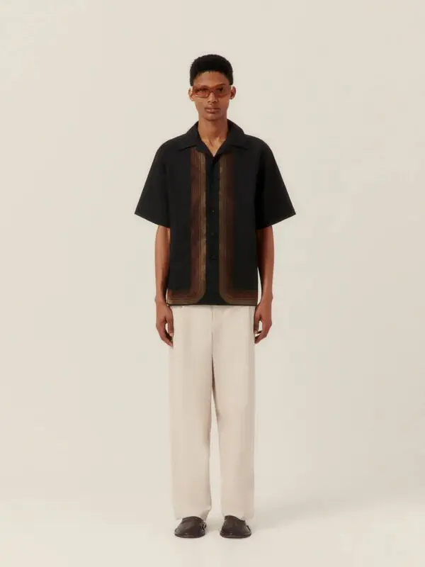Commas Sunwaves Camp Collar Shirt