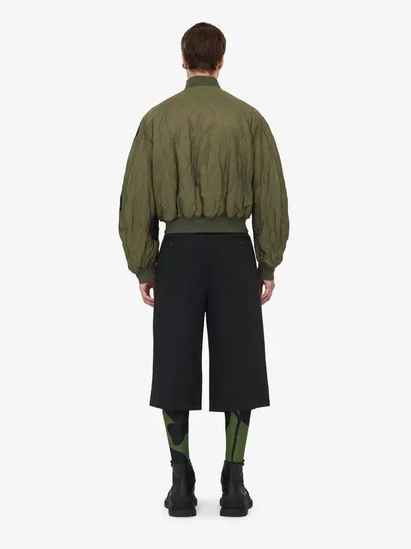 Alexander McQueen Orchid Bomber Jacket - Green