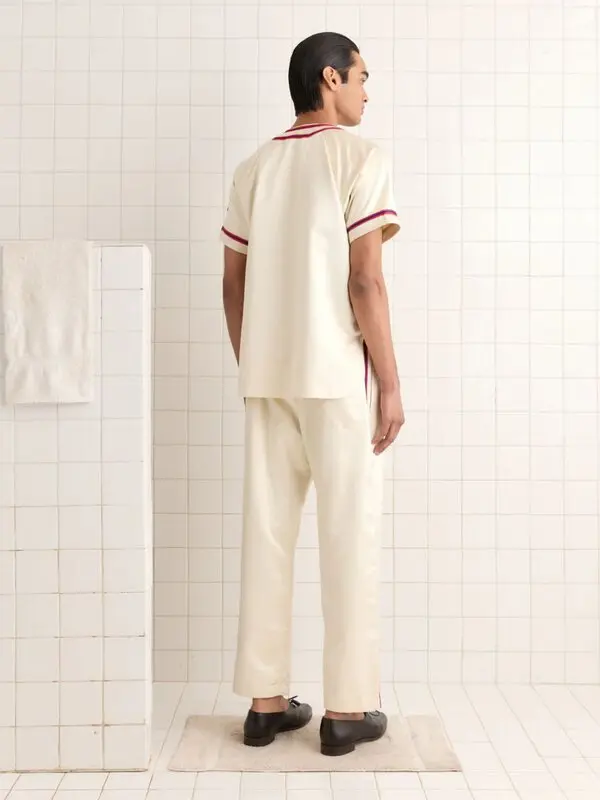 BODE Redtail Baseball Shirt - Cream