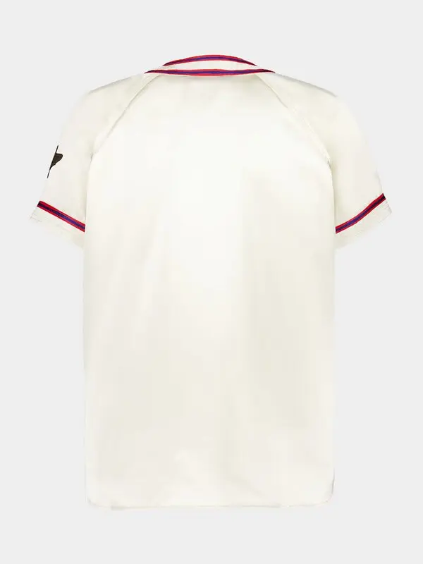 BODE Redtail Baseball Shirt - Cream