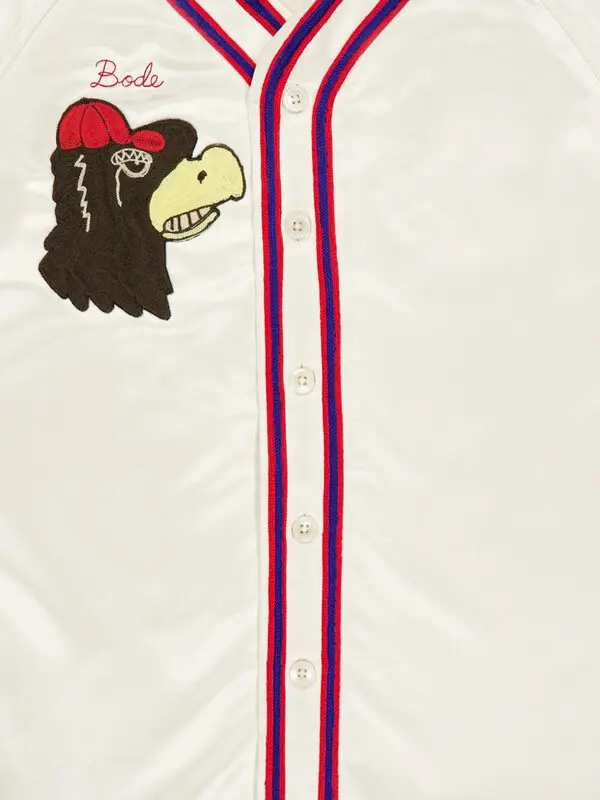 BODE Redtail Baseball Shirt - Cream