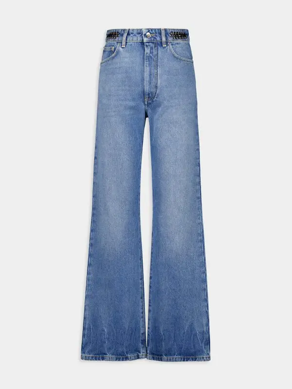 Rabanne High-waist Straight Jeans - Blue