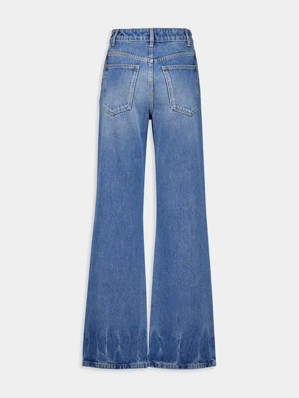Rabanne High-waist Straight Jeans - Blue