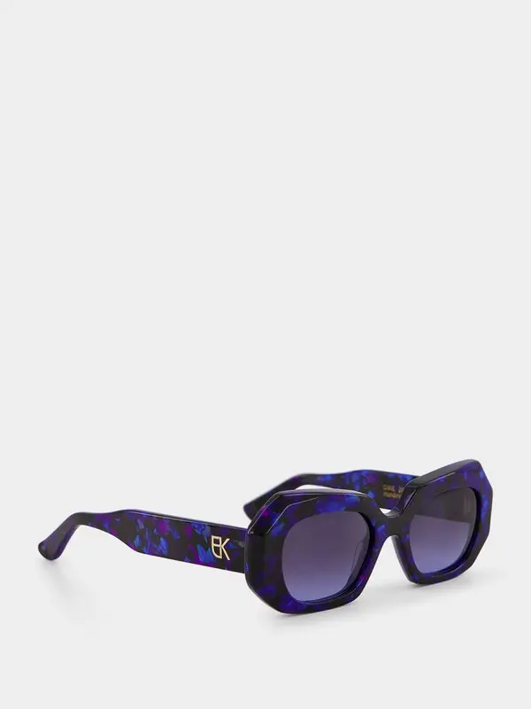 EMMANUELLE KHANH Gradient Night Dixie Sunglasses - Blue