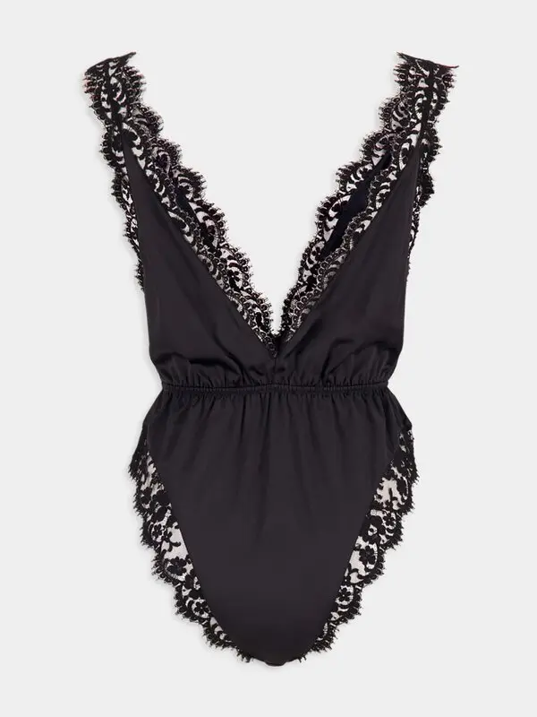 Dolce & Gabbana Lace And Satin Bodysuit