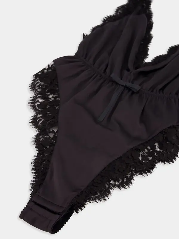 Dolce & Gabbana Lace And Satin Bodysuit
