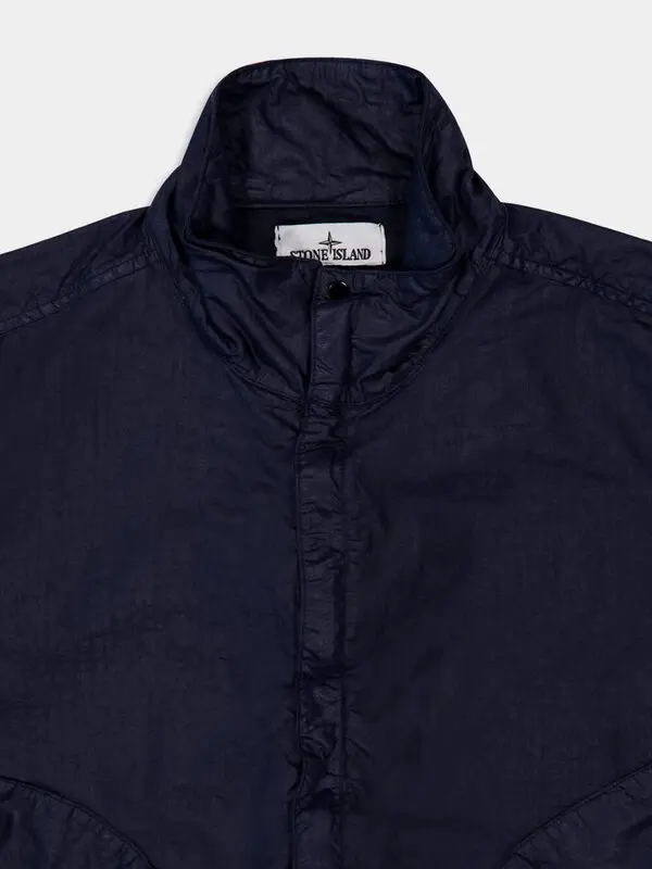 Stone Island High-neck Nylon Jacket - Blue