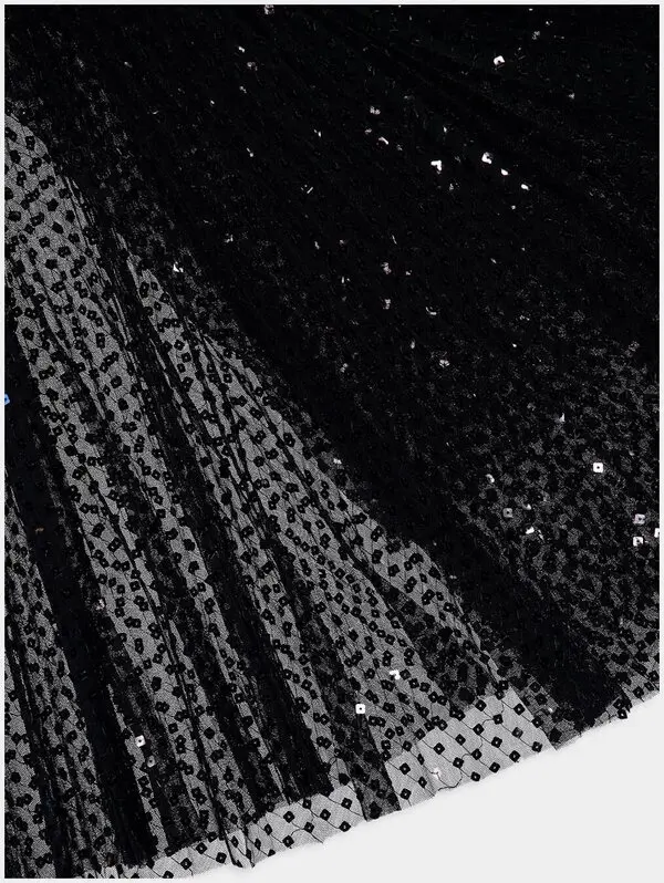 Dolce & Gabbana Sequin-embellished Short Pleated Dress