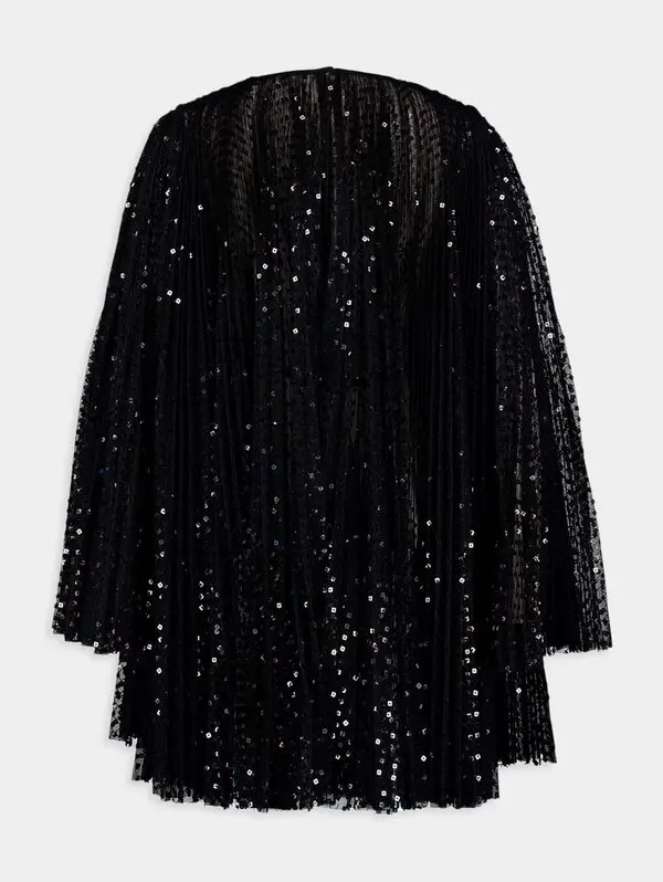 Dolce & Gabbana Sequin-embellished Short Pleated Dress