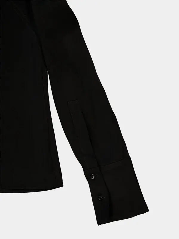 Givenchy Draped Bow Blouse - Black