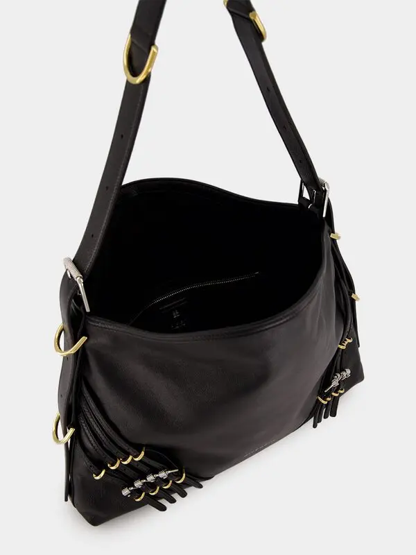 Givenchy Medium Voyou Bag With Buckles - Black