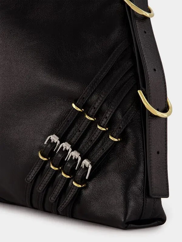 Givenchy Medium Voyou Bag With Buckles - Black