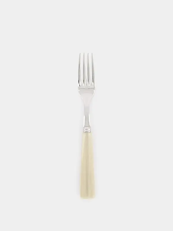 Sabre Paris Nature Faux Horn Salad Fork - Silver