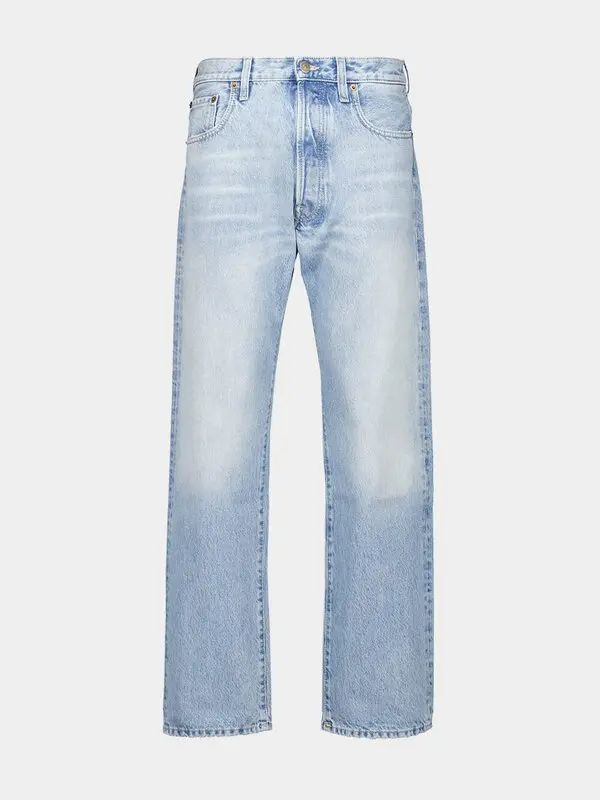 Valentino Garavani Light Regular Fit Denim Jeans - Blue