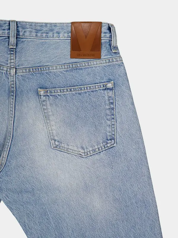 Valentino Garavani Light Regular Fit Denim Jeans - Blue