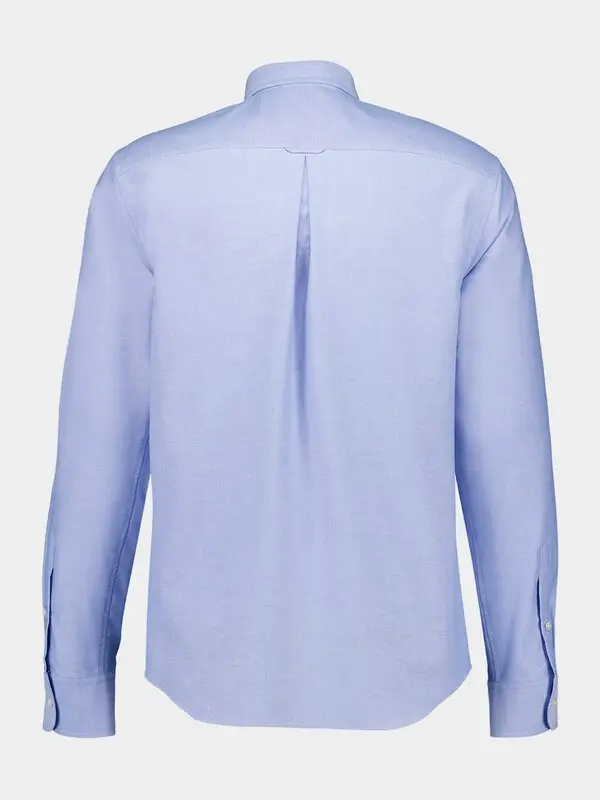 Valentino Garavani Sky Vlogo Embroidered Cotton Shirt