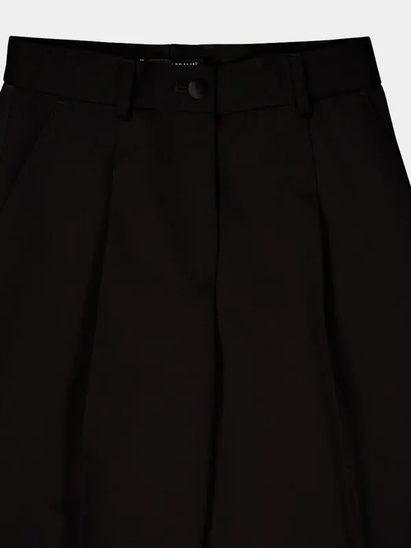 Dolce & Gabbana Flared Virgin Wool Tuxedo Pants