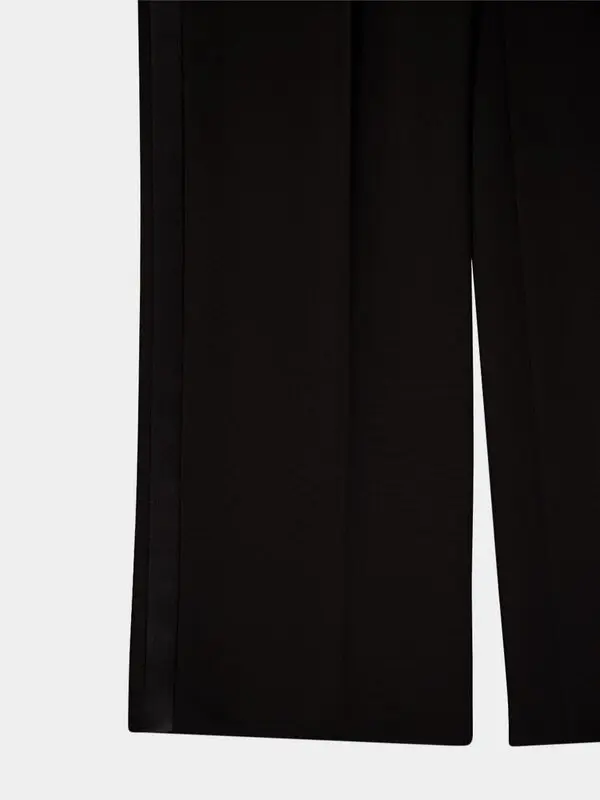 Dolce & Gabbana Flared Virgin Wool Tuxedo Pants