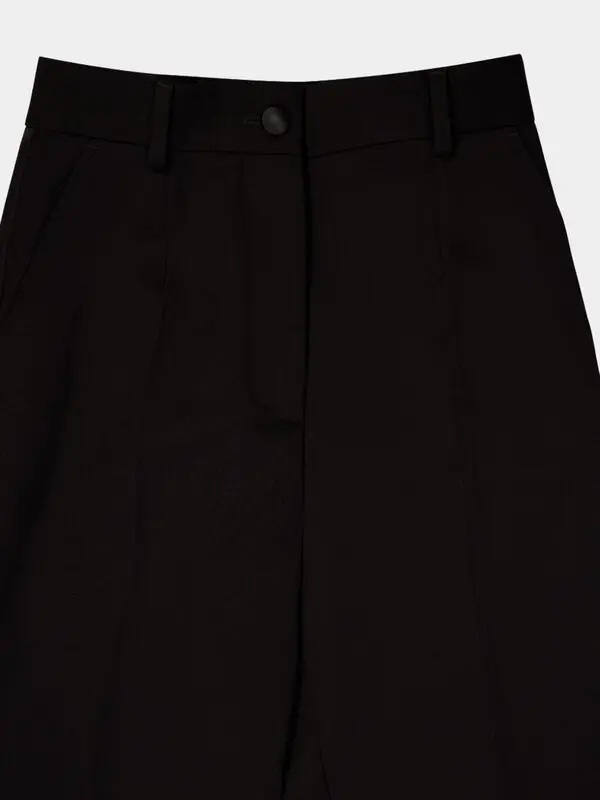 Dolce & Gabbana Tailored Wool Gabardine Tuxedo Pants