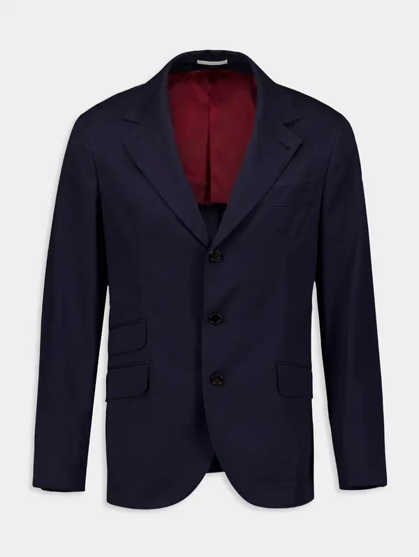 Brunello Cucinelli Single-breasted Cotton Blazer