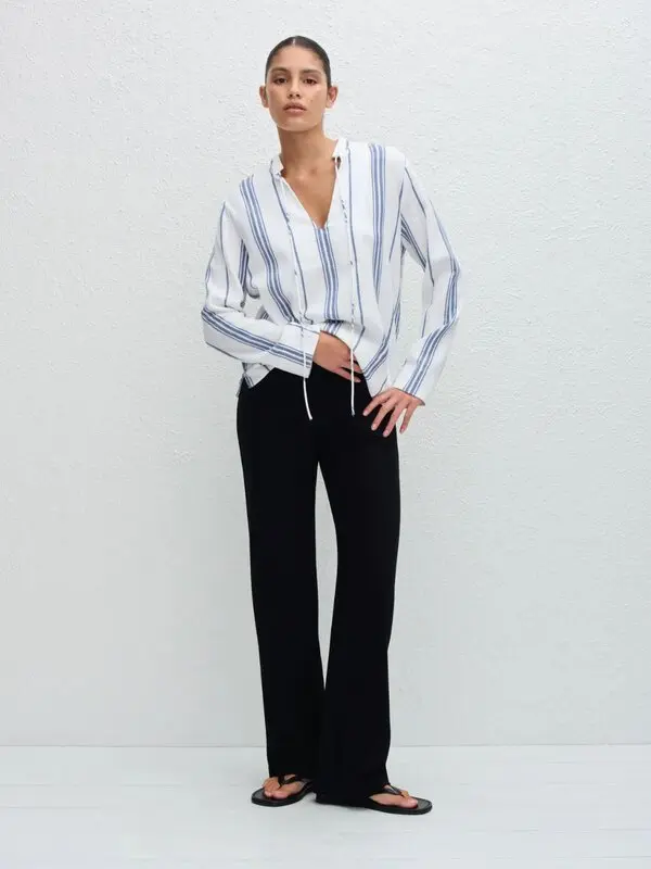 Matteau Porto Stripe Fisherman Popover Shirt