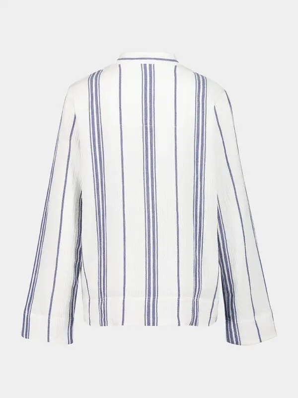 Matteau Porto Stripe Fisherman Popover Shirt