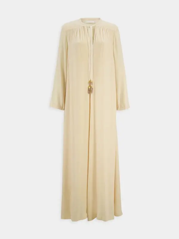 Zimmermann Lyrical Velvet Tubular Dress - Beige