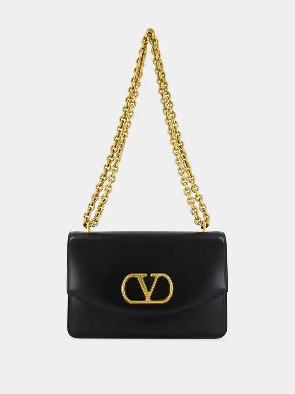Valentino Garavani Vain Shoulder Bag - Black