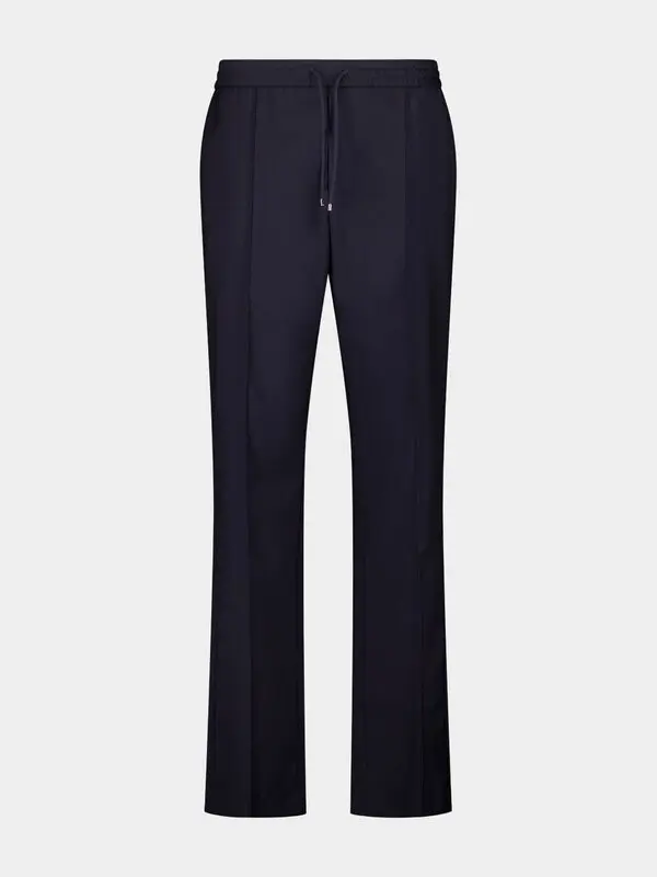 Valentino Garavani Wool Mohair Trousers - Black