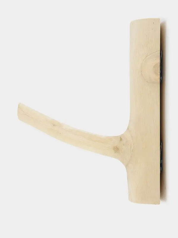 BAZAR BIZAR Teak Wood Wall Hook - Beige