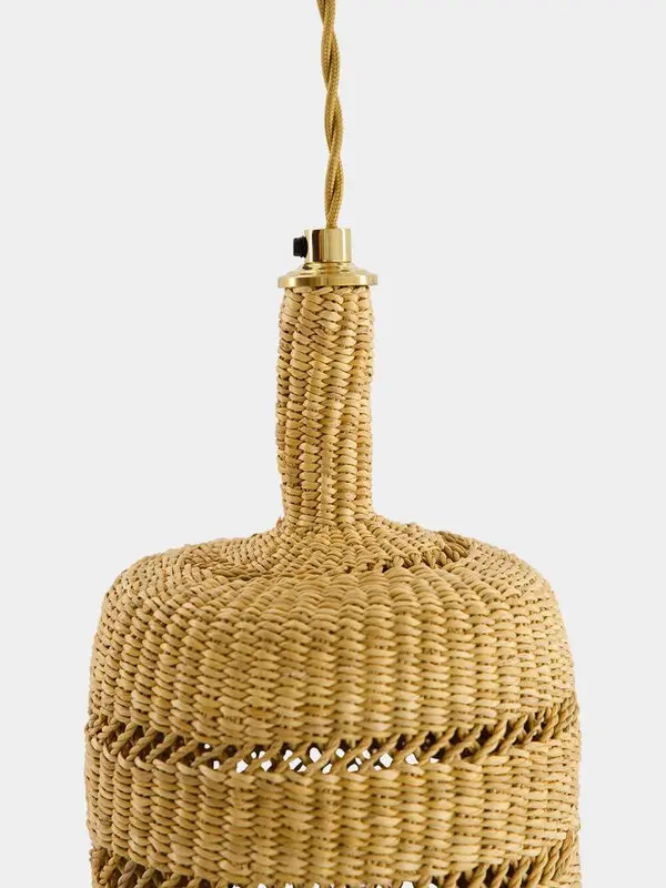 GOLDEN EDITIONS Natural Lantern Wall Lamp
