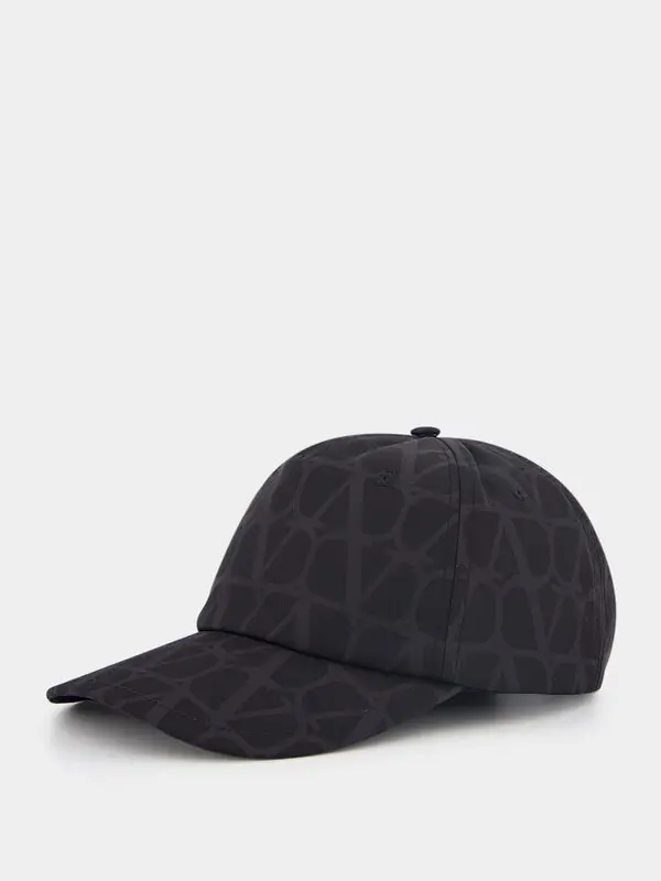 Valentino Garavani Toile Iconographe Baseball Cap - Black