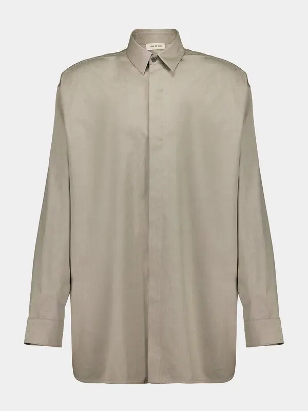 Fear Of God Khaki Oxford Vented Button-up Shirt - Green