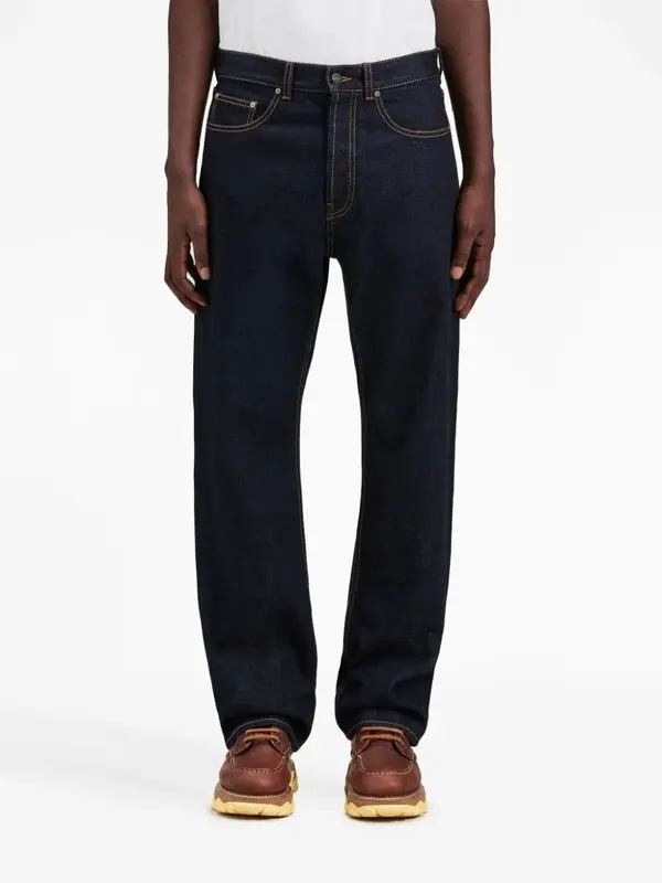 Palm Angels Logo-embroidered Denim Jeans
