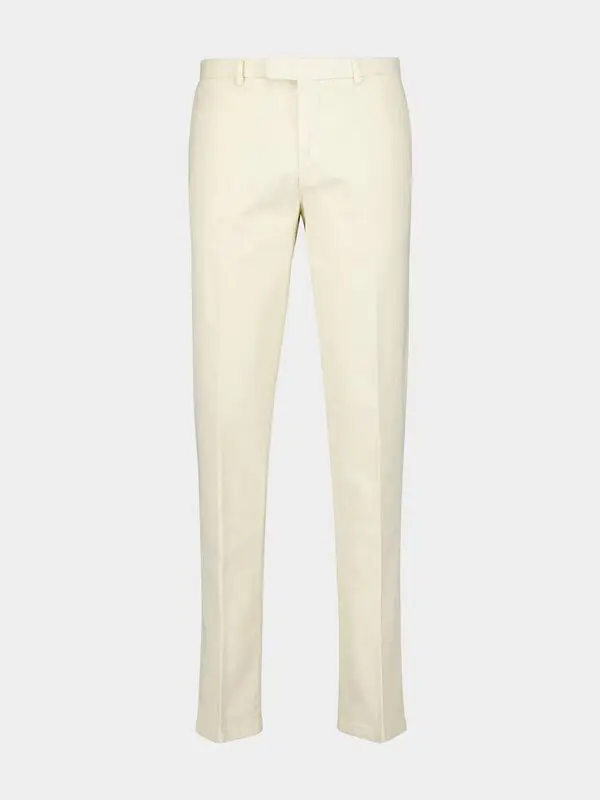 Boglioli Velvet Corduroy Trousers - White